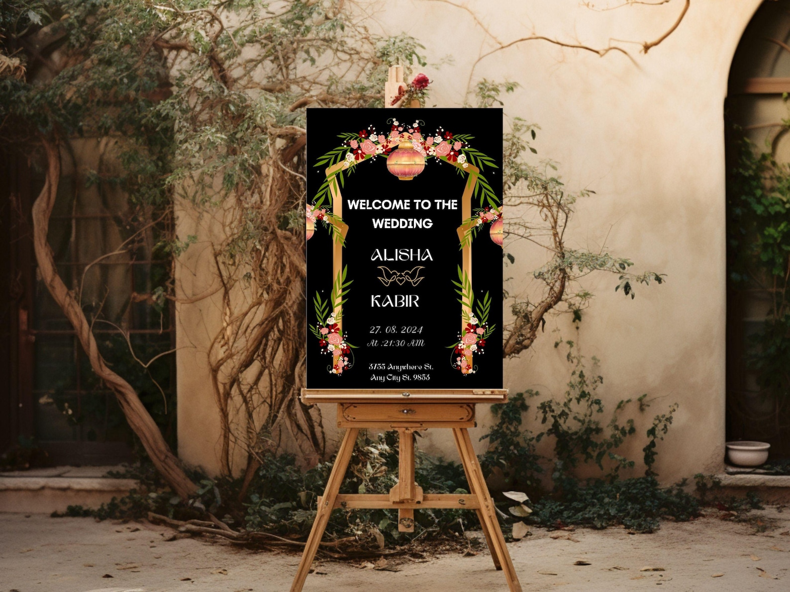 Indian Welcome Sign, Desi Welcome Sign, Wedding Sign, Hindu Wedding ...