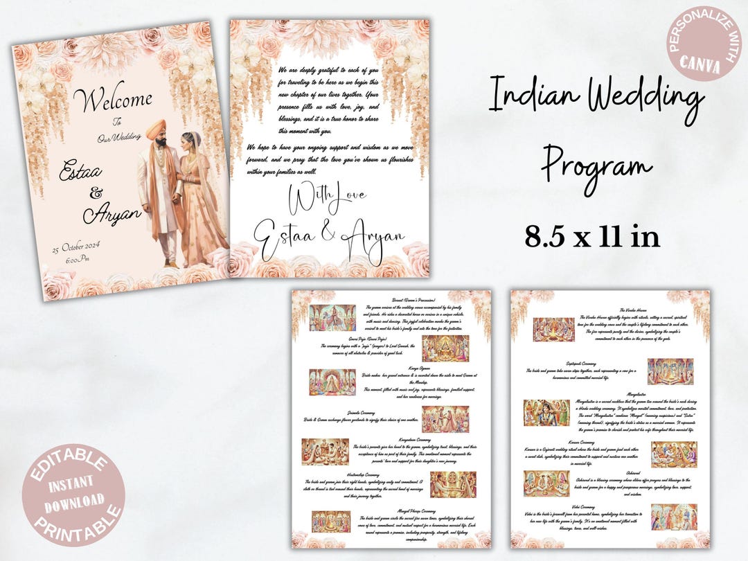 Hindu Wedding Program, Hindu Wedding Ceremony, Hindu Wedding Program ...