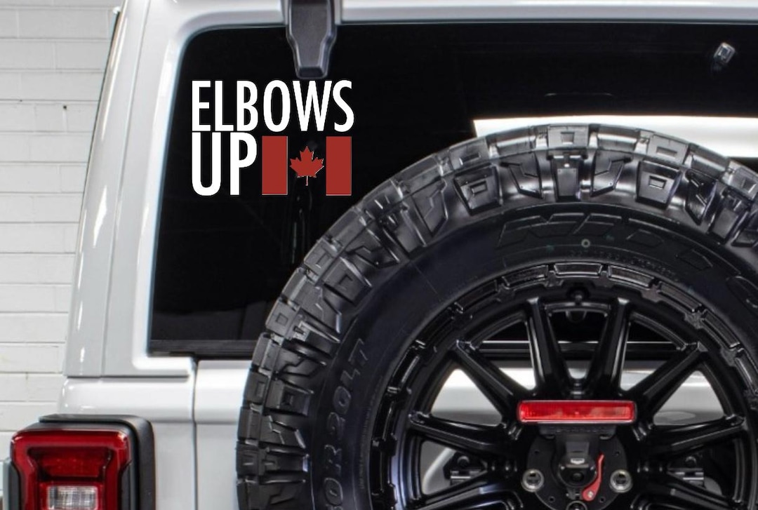 Elbows Up, Canada, Stickers, Car Sticker, Vinyl, Maple Leaf, Love ...