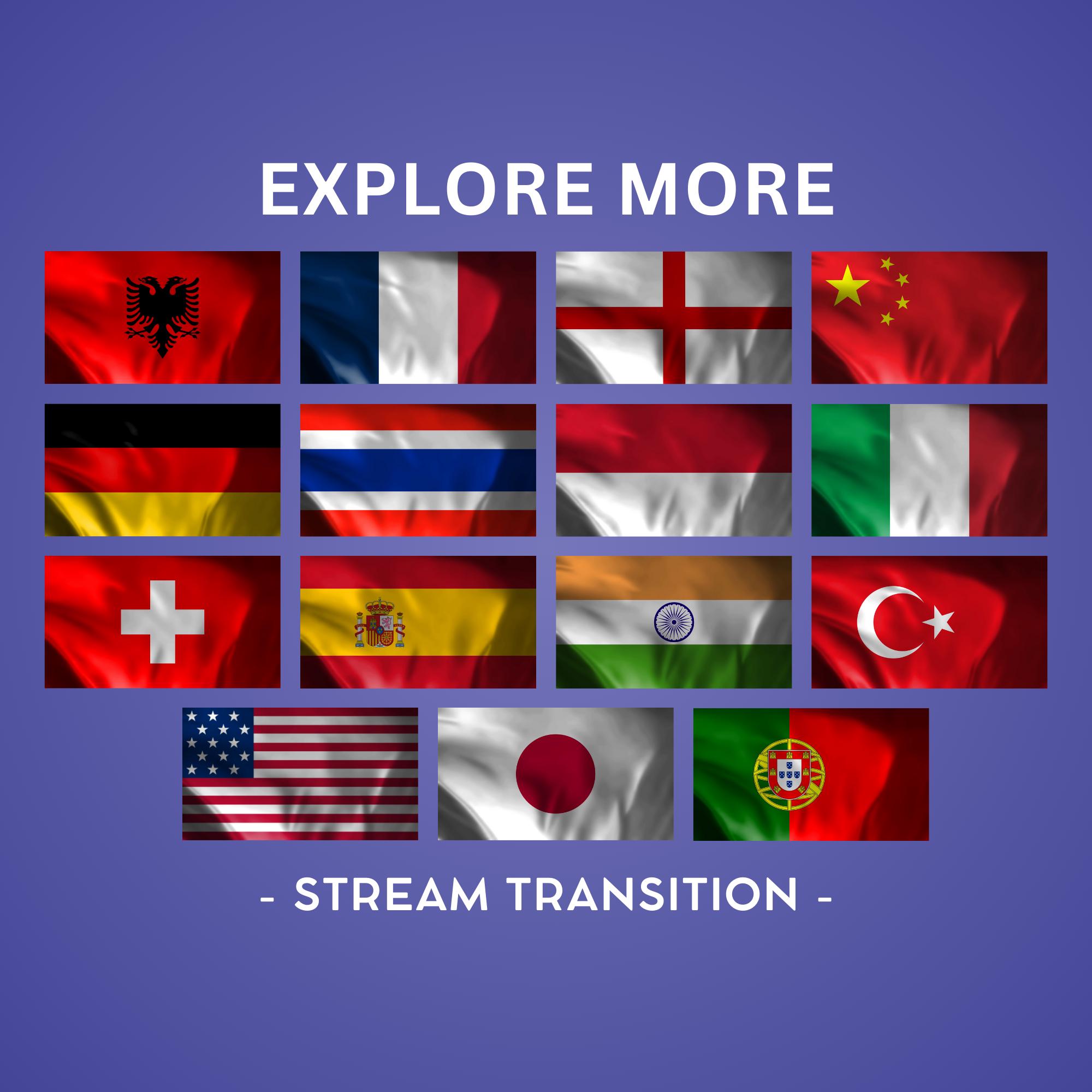 Stinger Transition With National Flag | Twitch, OBS, Youtube Transition ...