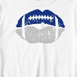 Blue and Silver Cowboys Football Lip - Etsy