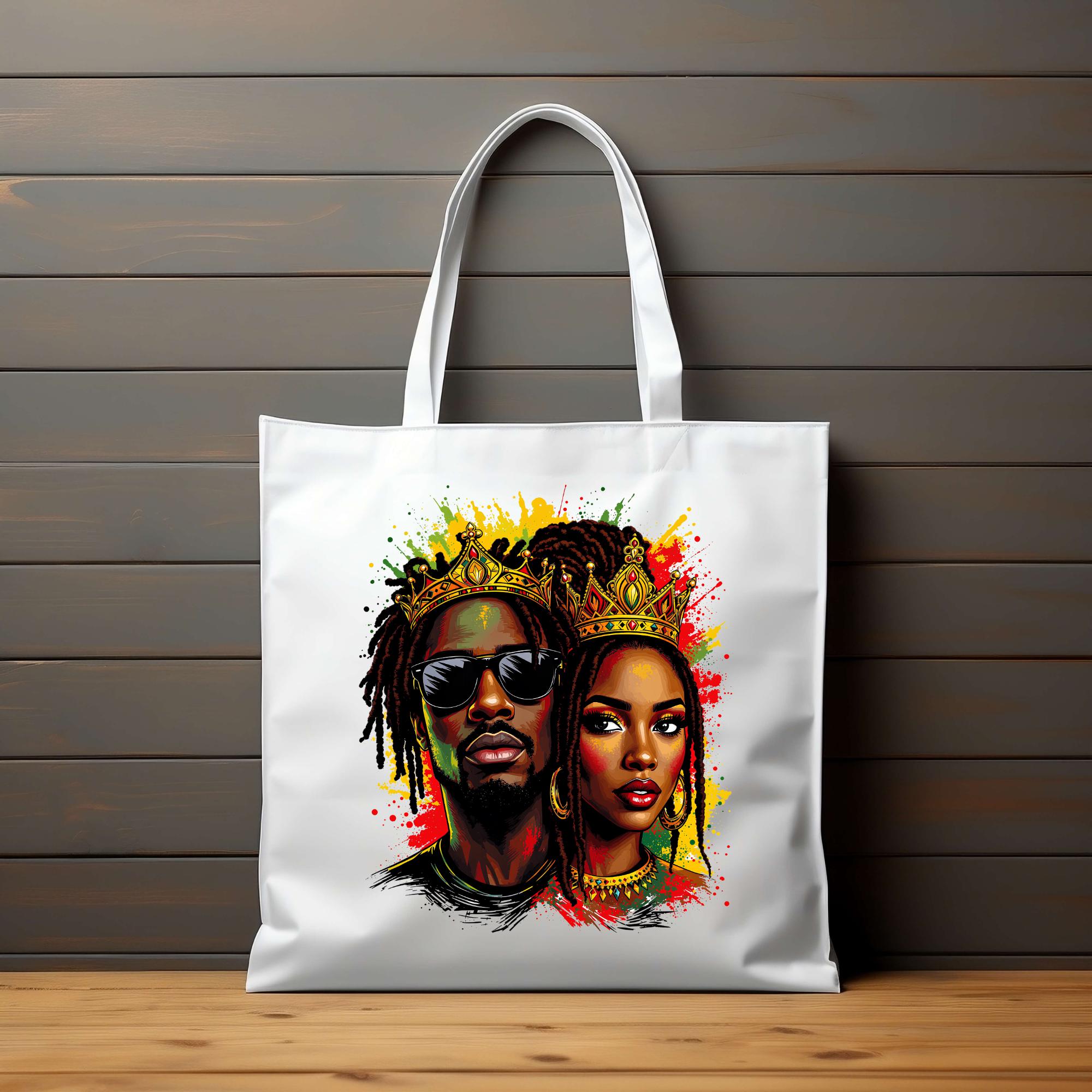 Royal King & Queen PNG | Afrocentric Royalty Sublimation Design | High ...