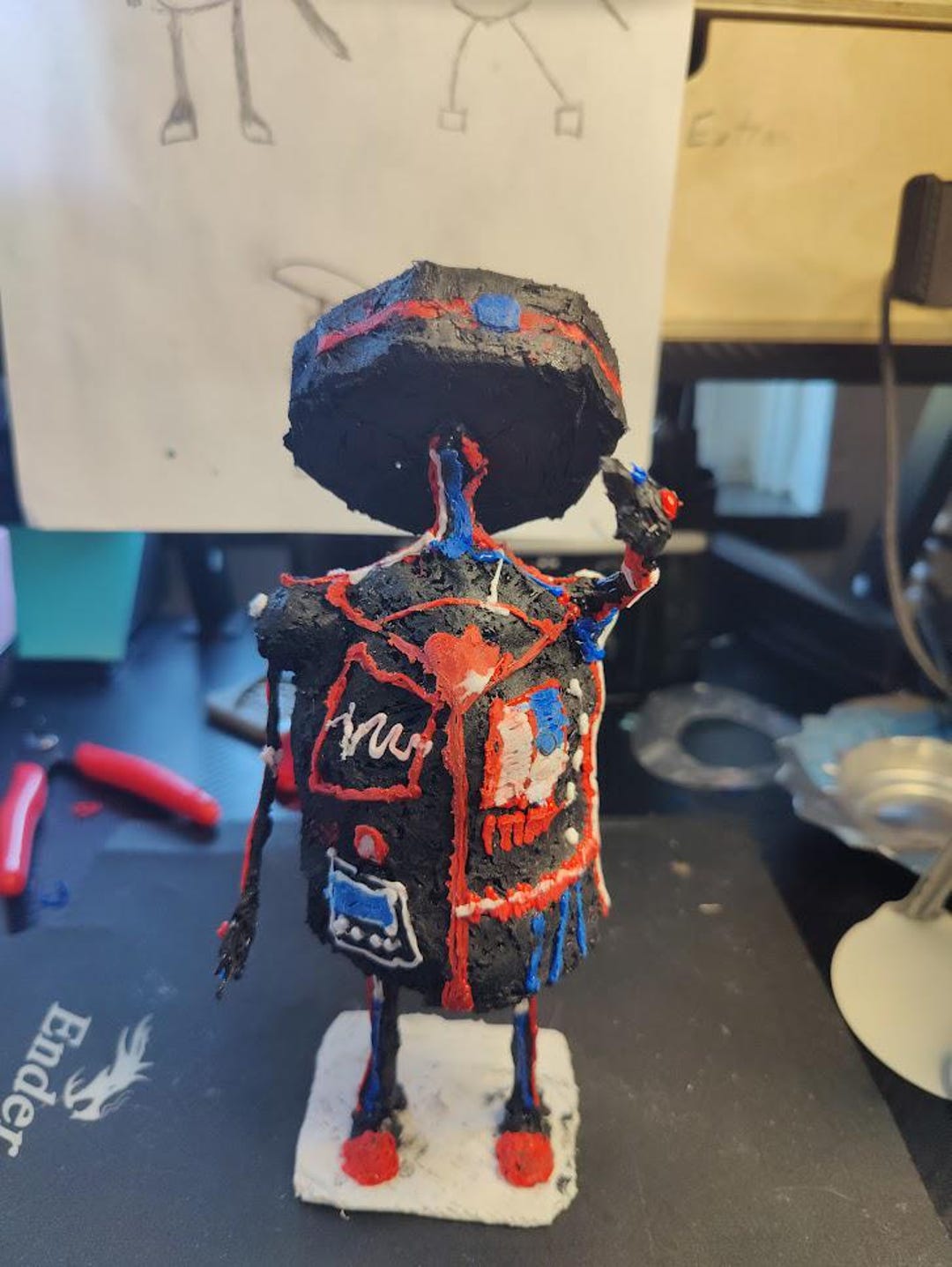 Stargazer Robot Statue | 3D Printed Robot | Robot Sculpture - Etsy