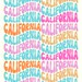 Preppy California Poster Set of 6 - Etsy