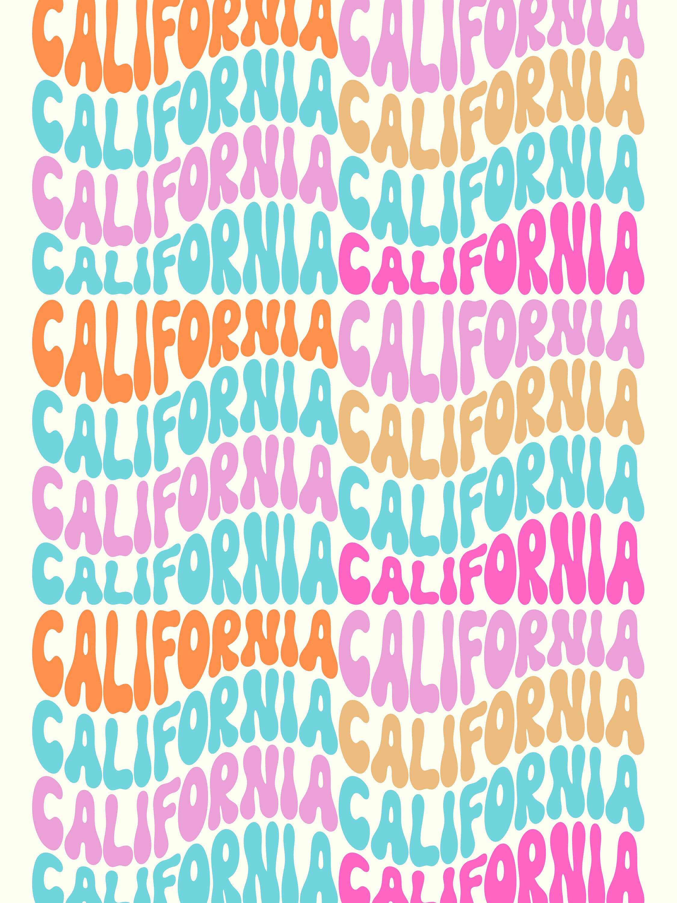 Preppy California Poster Set of 6 - Etsy