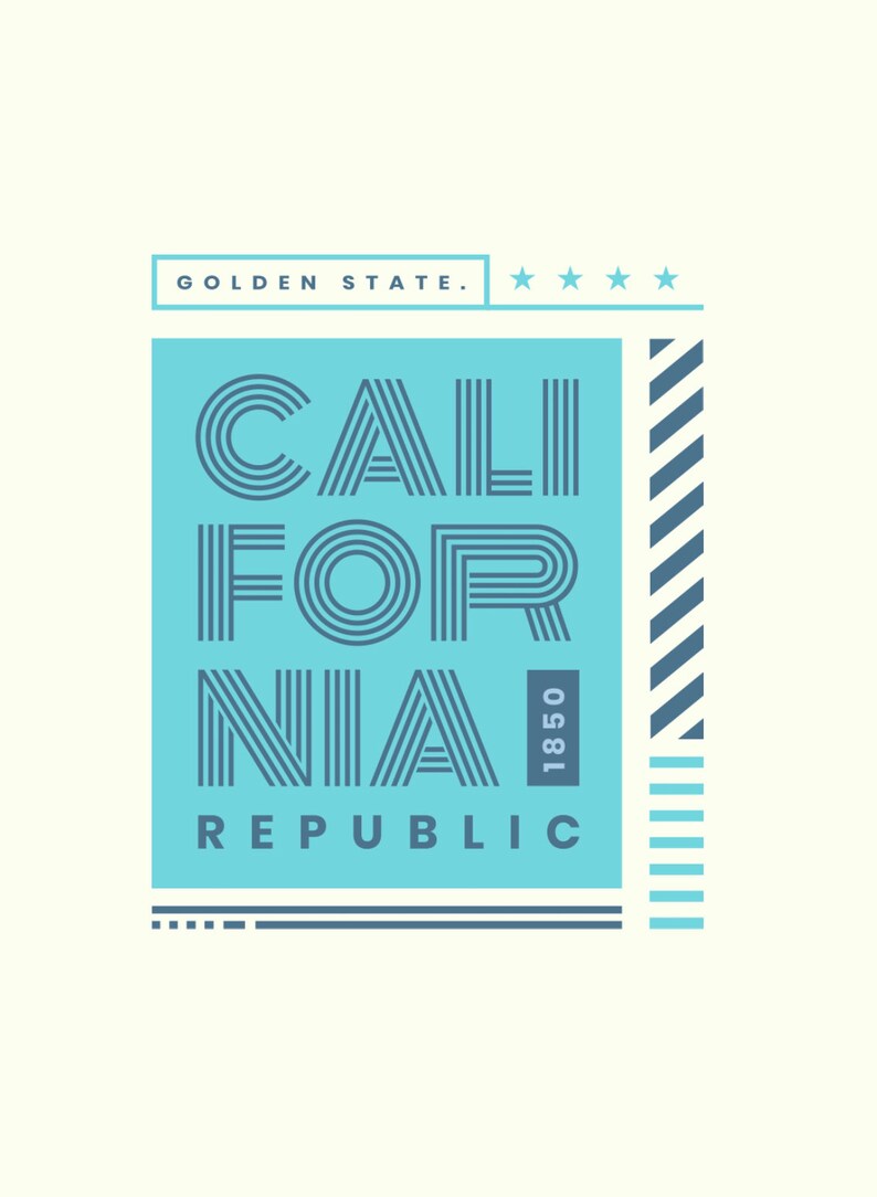 Preppy California Poster Set of 6 - Etsy