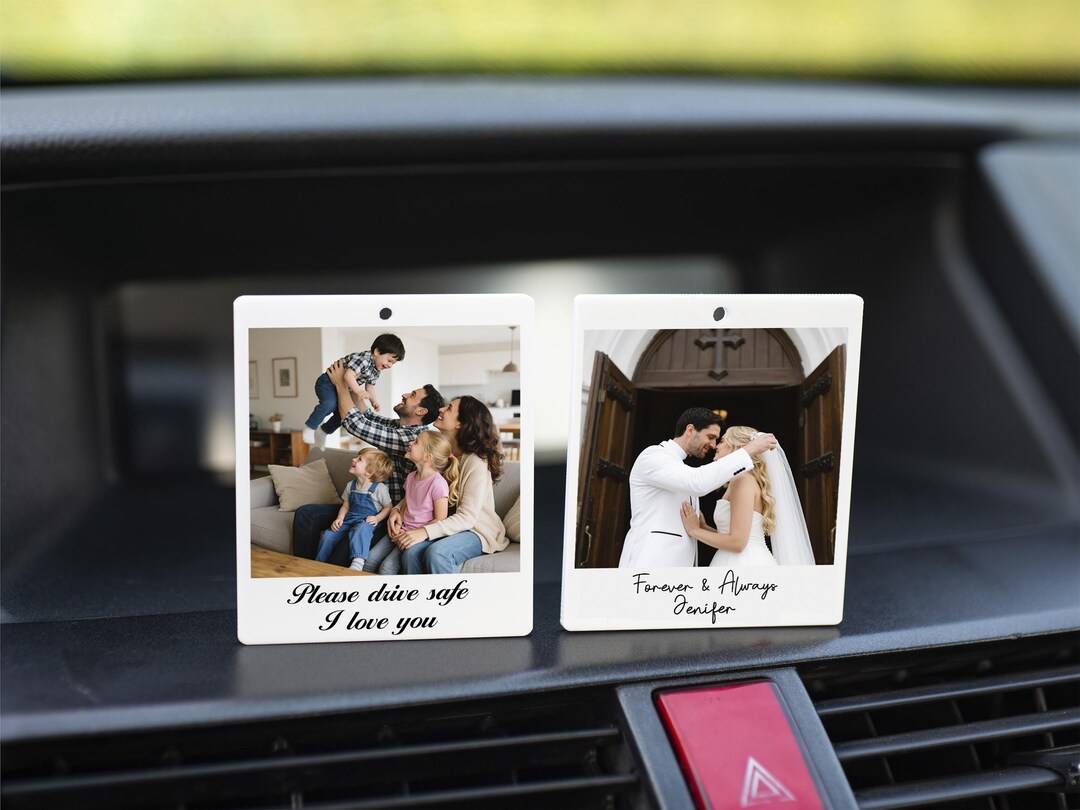 Personalized Photo Car Ornament, First Car Gift, Custom Photo Car ...