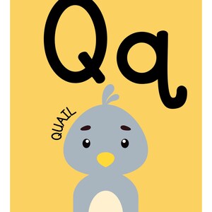 Alphabet Flashcards With Cute Animals - Etsy