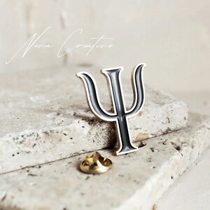 925k Silver Enameled | Psychology Symbol Lapel Pin | for Men - Etsy
