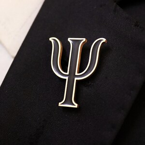 925k Silver Enameled | Psychology Symbol Lapel Pin | for Men - Etsy