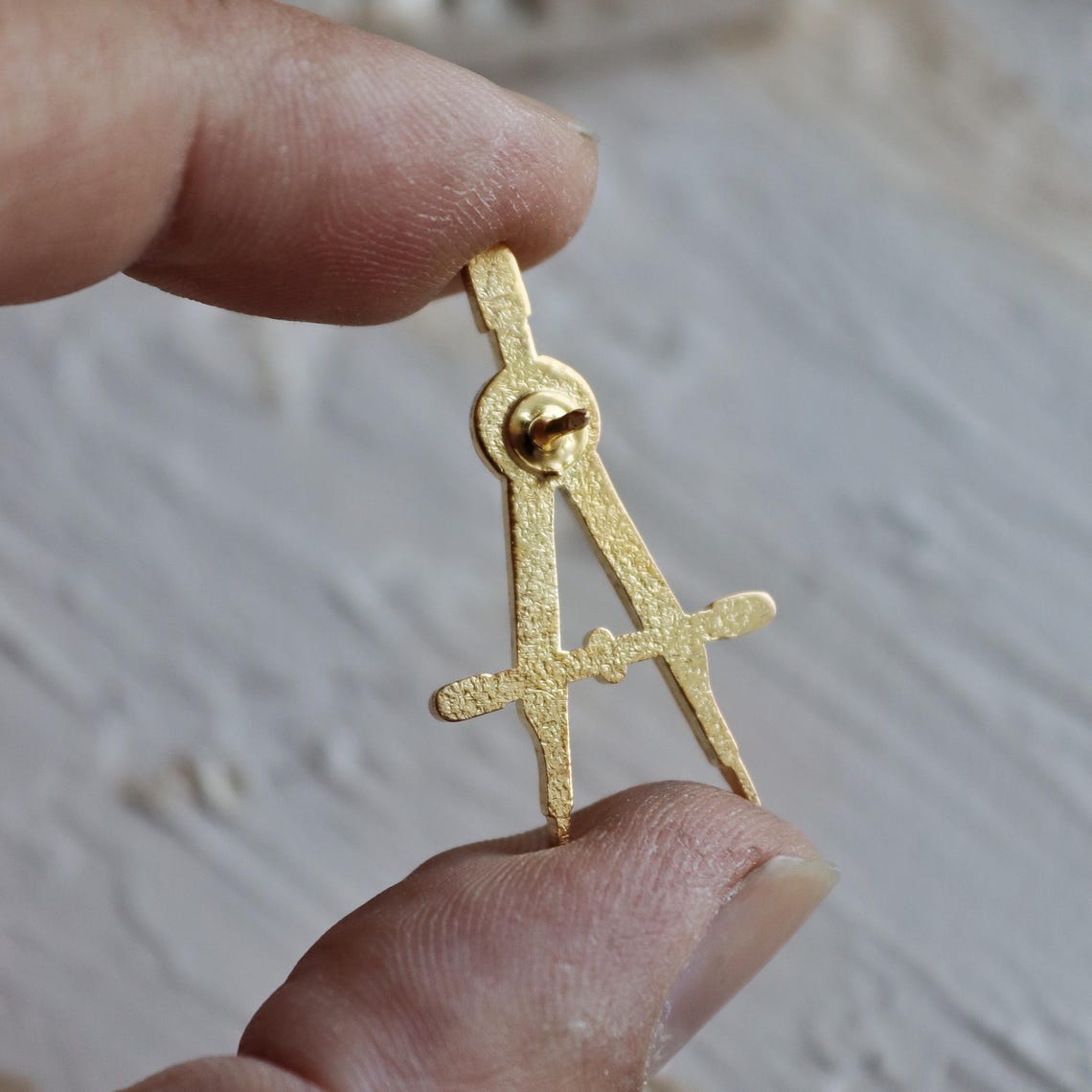 925k Silver Compass Lapel Pin | for Engineers and Architects - Etsy