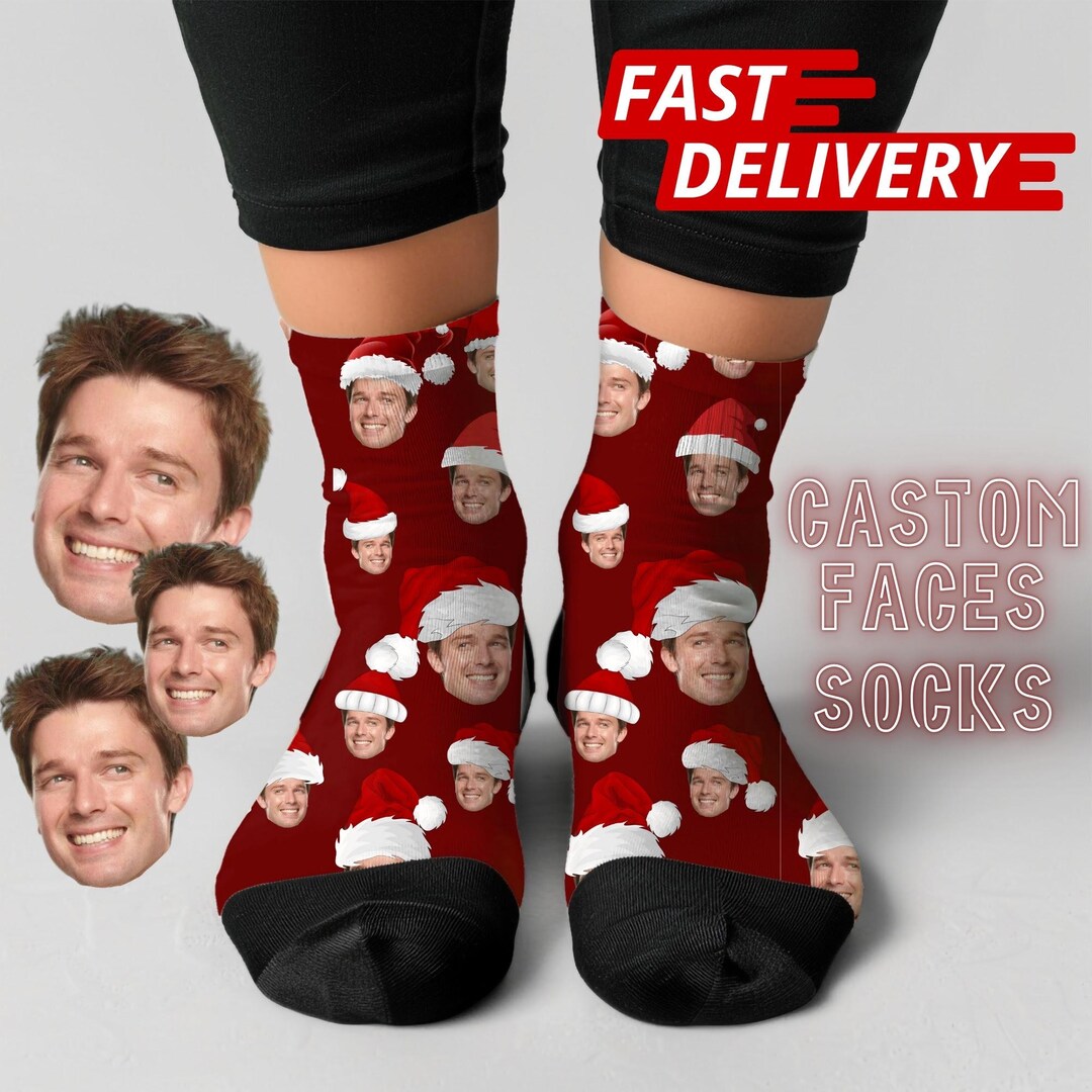 Custom Face Socks, Custom Photo Socks, Custom Socks, Personalized Socks ...