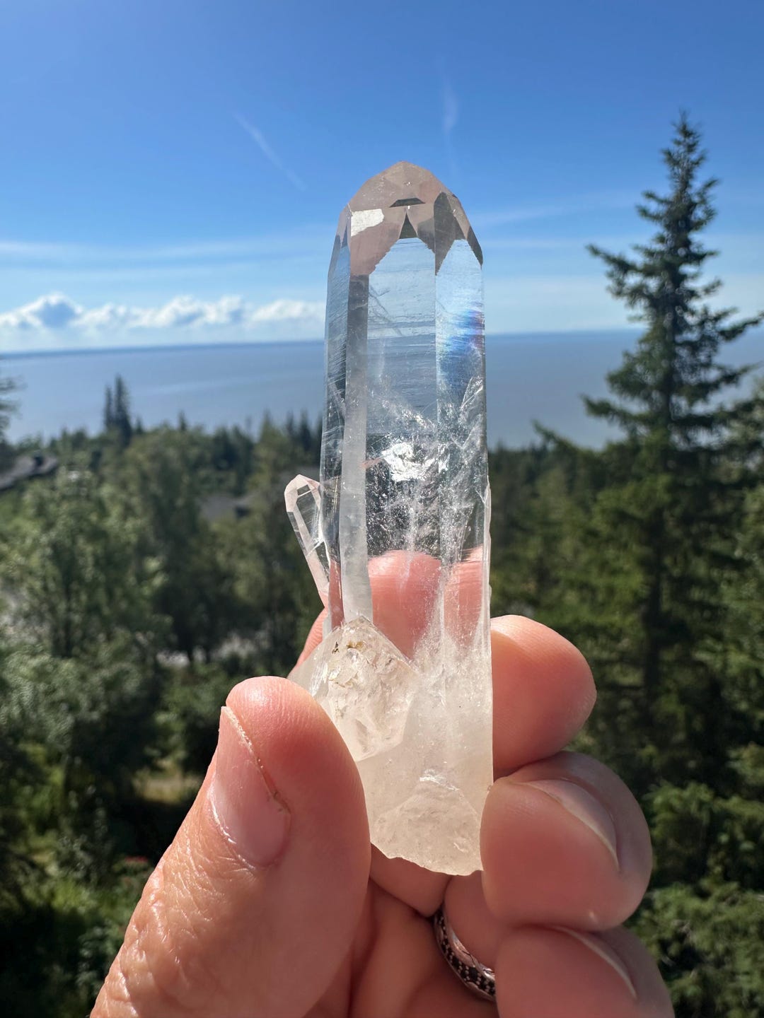 Temple Heart DOW Lemurian Quartz Wand ~ Trans-channeler 7-3-7-3-7 ...