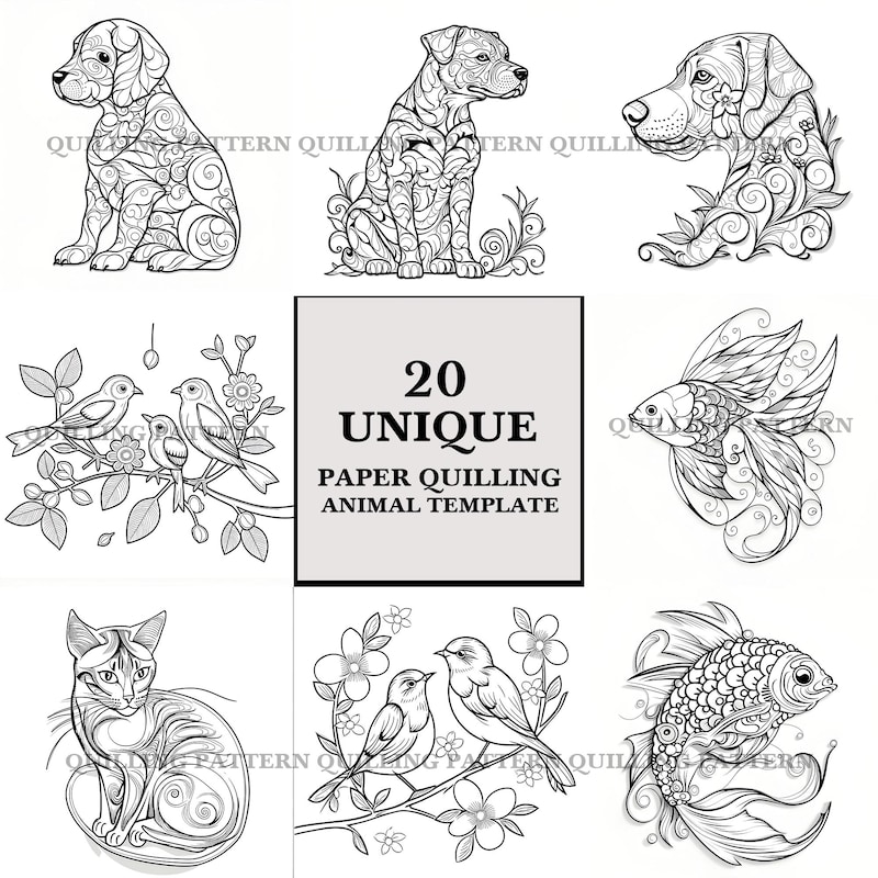 Quilling Pattern and Instructions - Etsy