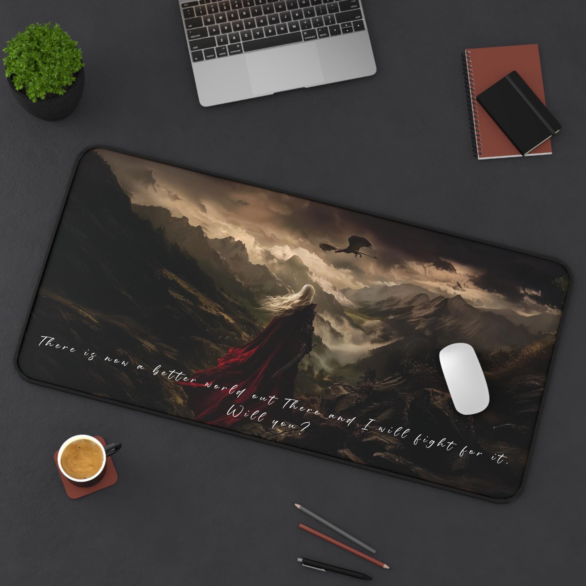 Manon Blackbeak Desk Mat: Throne of Glass Witch Fantasy Mouse Pad ...