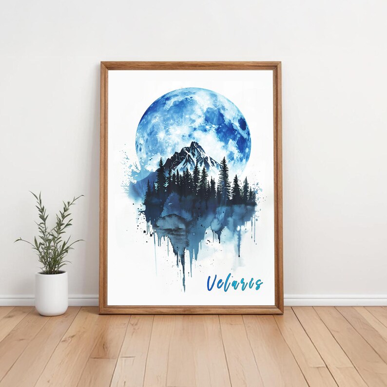 SJM Universe Poster Set: Terrasen, Velaris, Lunathion (digital Download ...
