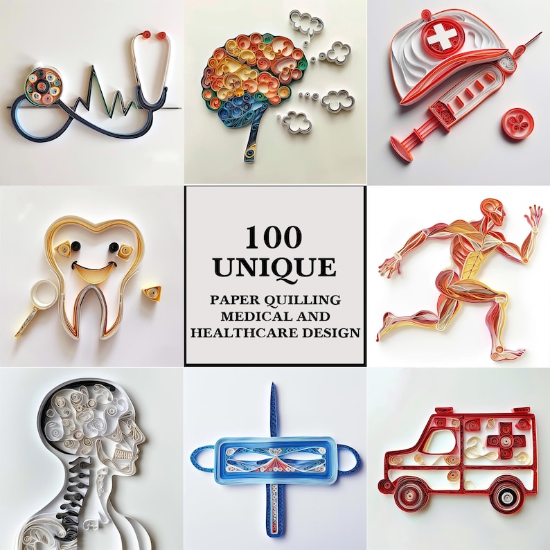 Paper Quilling Design, Medical and Healthcare Theme, Clipart and Photo ...