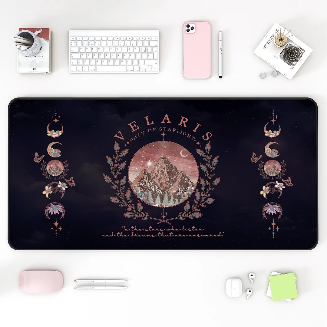 Acotar Velaris Desk Mat, Sarah J Maas Fantasy Book Lover Gift, Night ...
