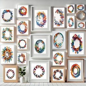 All in Circle Shape Quilling Designs 100 Circle Design Digital Download ...