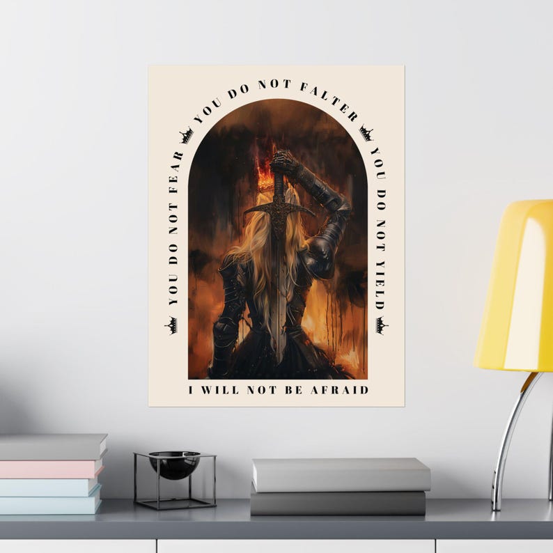 Aelin Galathynius Print: Throne of Glass Bookish Wall Art - Etsy