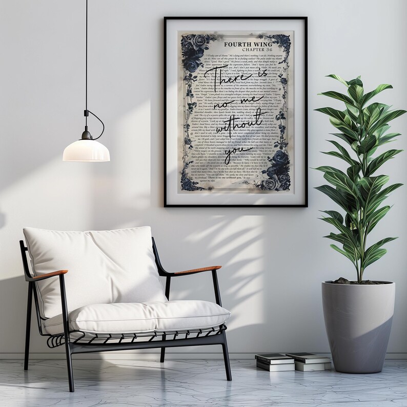 Fourth Wing Inspired Quote Printable: Xaden Riorson Bookish Wall Art ...