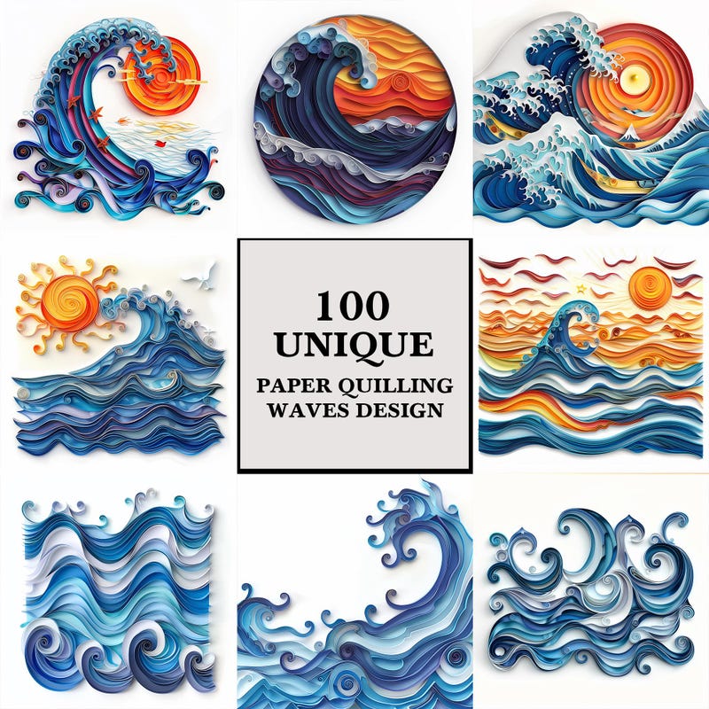 Waves Paper - Etsy