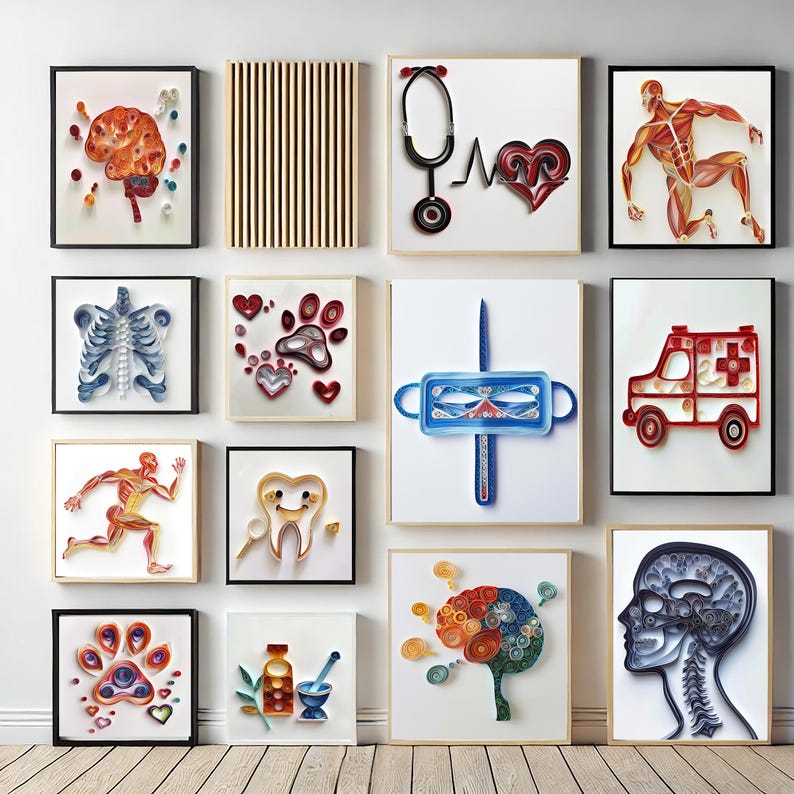 Paper Quilling Design, Medical and Healthcare Theme, Clipart and Photo ...