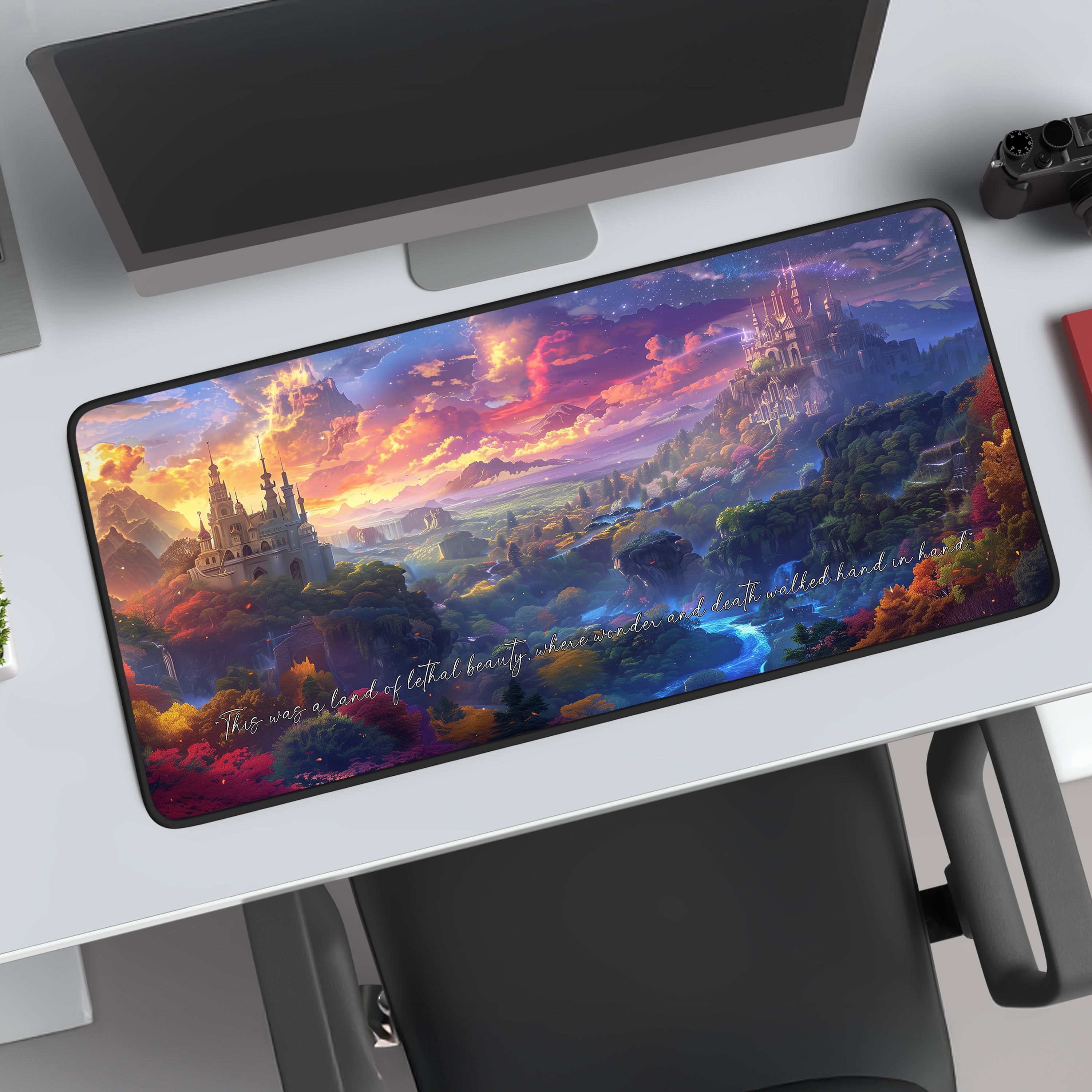 Terrasen Prythian Landscape Desk Mat: Throne of Glass Bookish Home ...