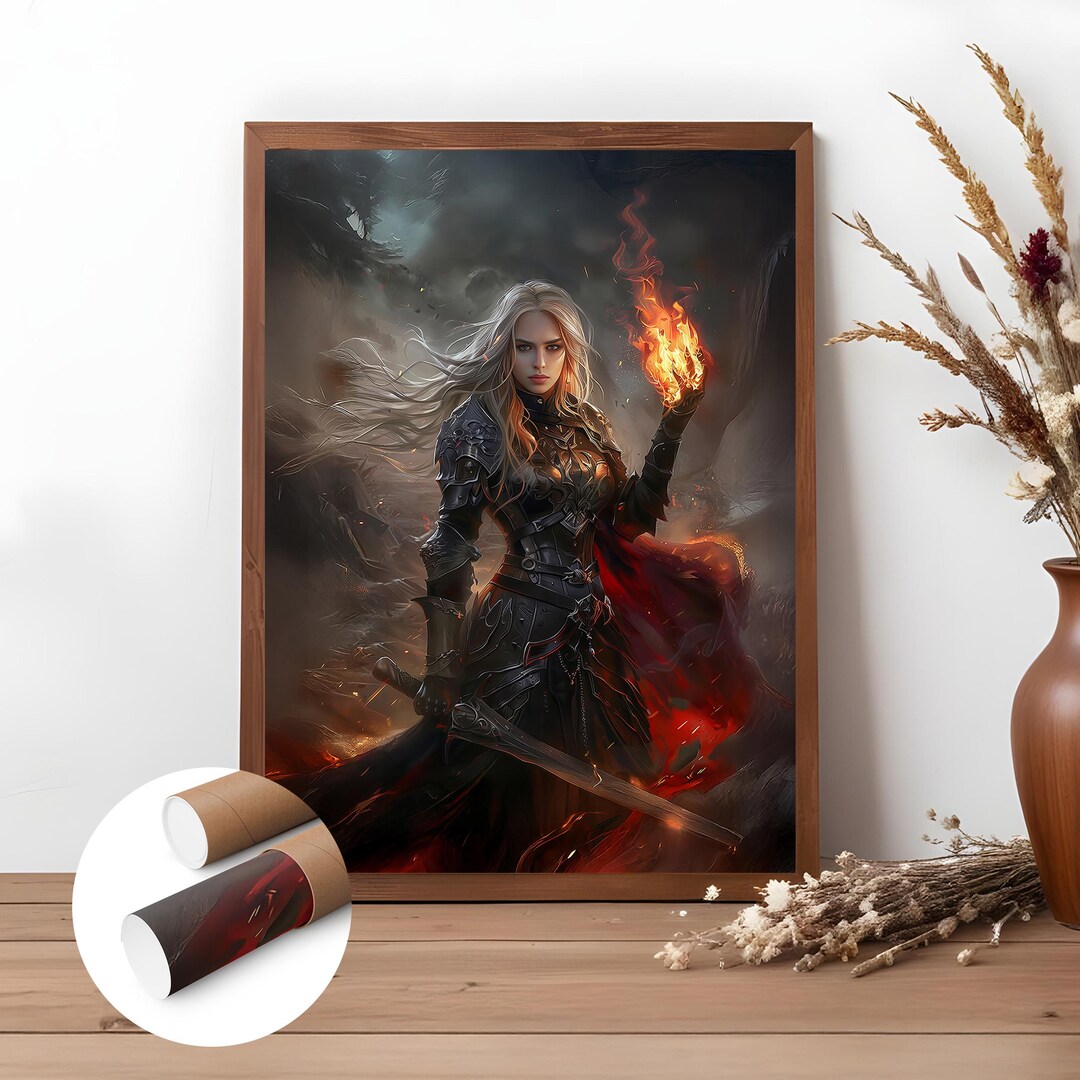 Aelin Fireheart Poster: Throne of Glass Bookish Wall Art - Etsy