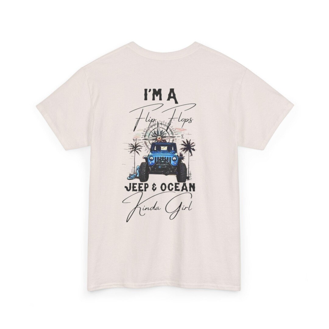 Jeep Flip Flop Ocean Unisex Tee, Beach Retro Vintage Shirt, Summer ...