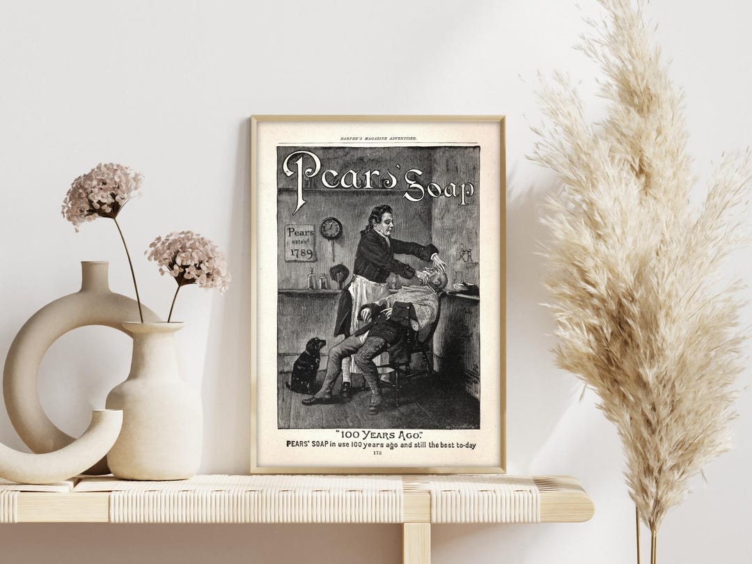 1888 Pears Soap Vintage Ad Poster, 300dpi, 24"x36" Printable Digital ...