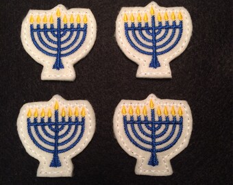 Menorah Applique - Etsy