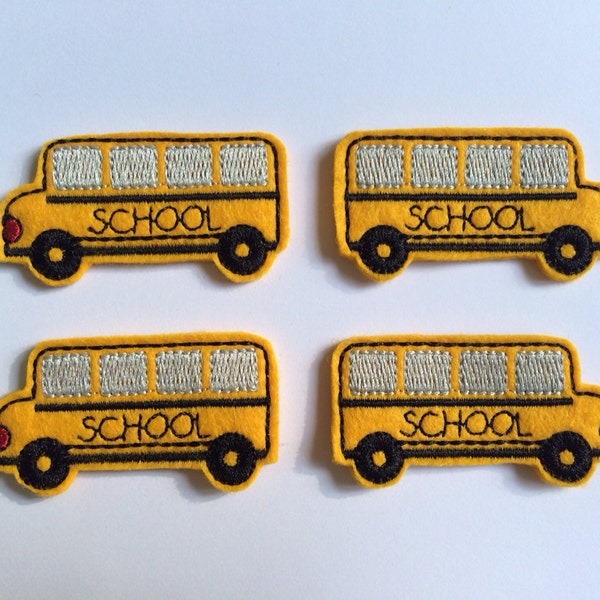 School Bus Appliques - Etsy
