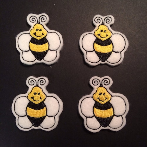 Applique Bumble Bee Machine Embroidery Design File Instant - Etsy