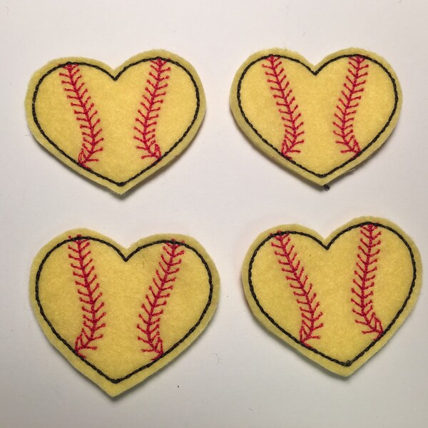 Softball Applique - Etsy