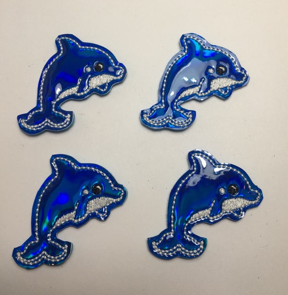 Blue Dolphin Holographic Glitter Sparkle Ocean Animals | Etsy