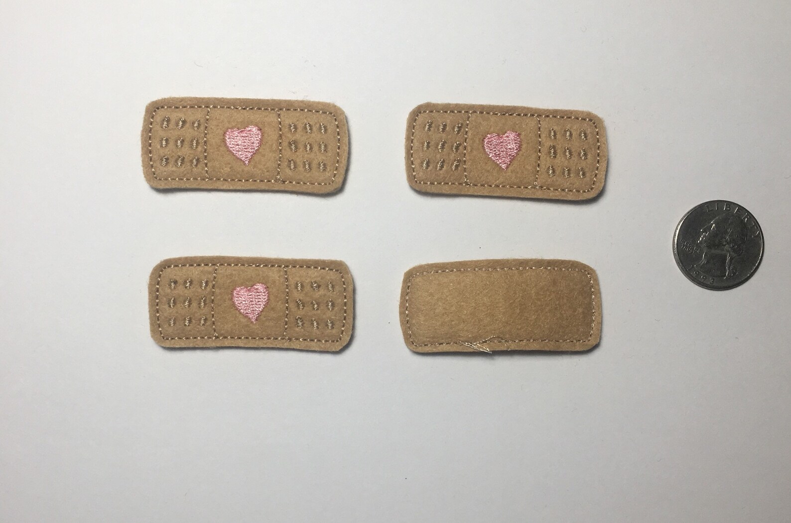 Bandage Heart Bandaid Pink Nurse Medical Embroidered Felt | Etsy