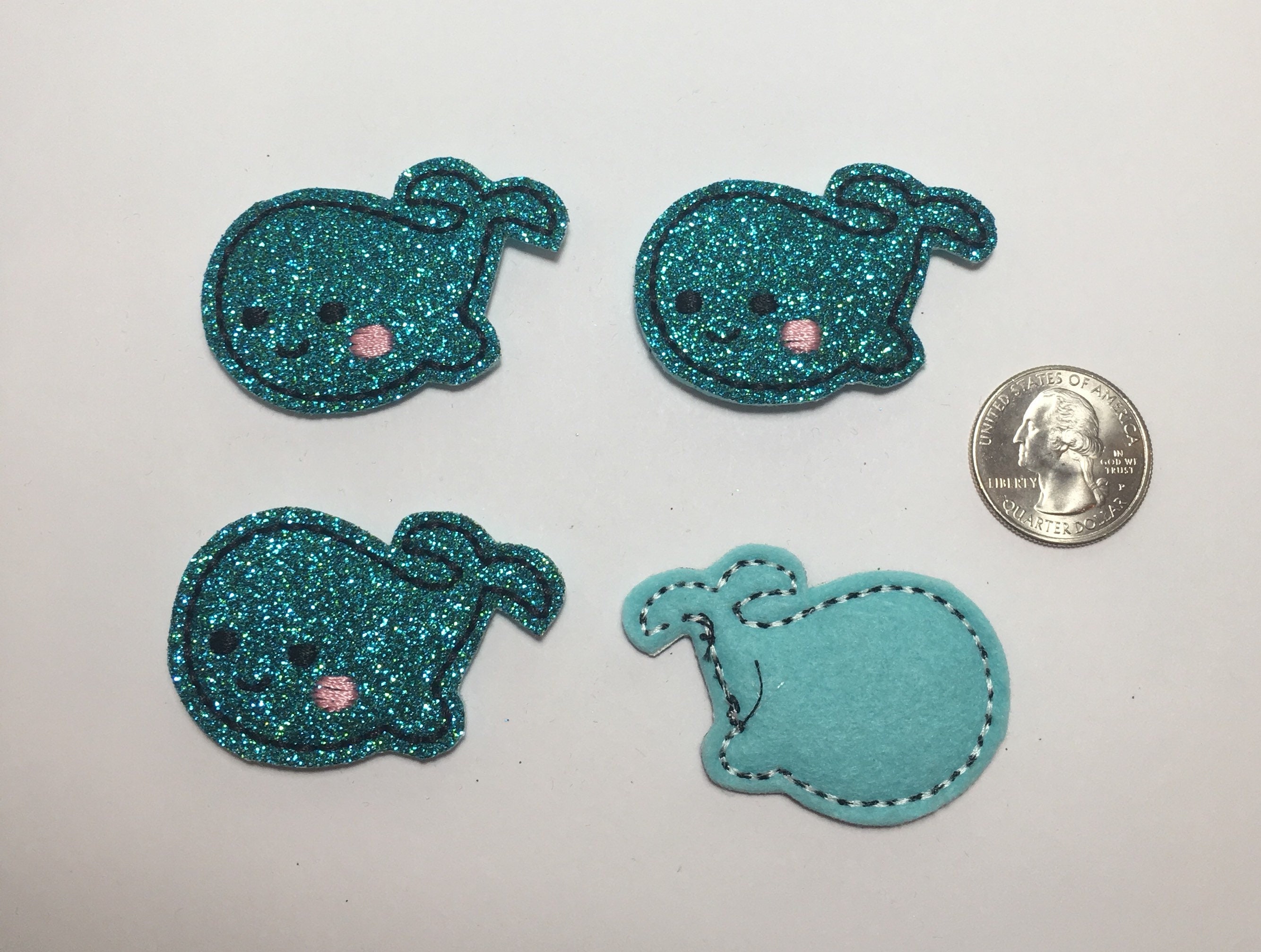 Blue Whale Glitter Aqua Turquoise Fish Ocean Animals - Etsy