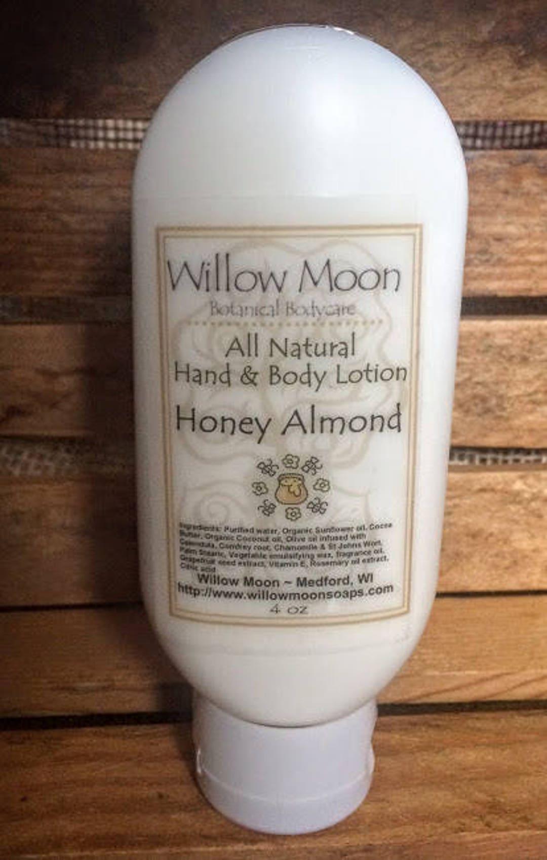 Natural Hand and Body Lotion Honey Almond - Etsy