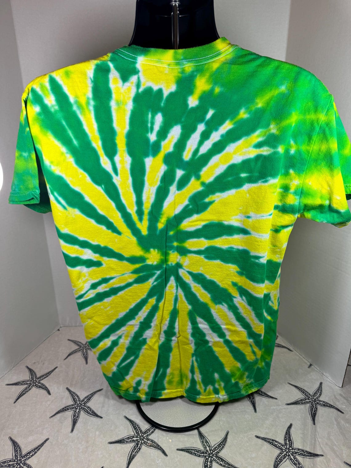 Green and Yellow Tie Dye Shirt - Etsy