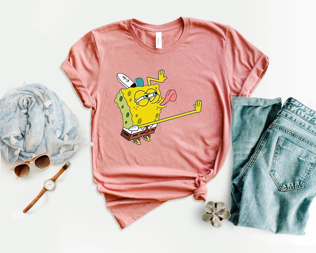 Spongebob Shirt, Spongebob Funny Shirt, Shirt for Friend, Vintage ...