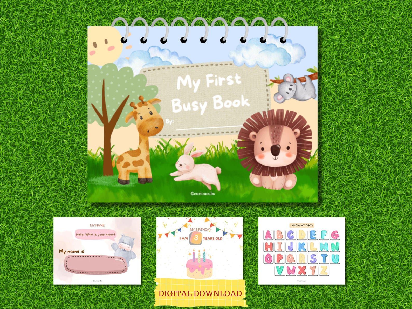 Busy Book Printable, Preschool Workbook, Quiet Book, Homeschool ...