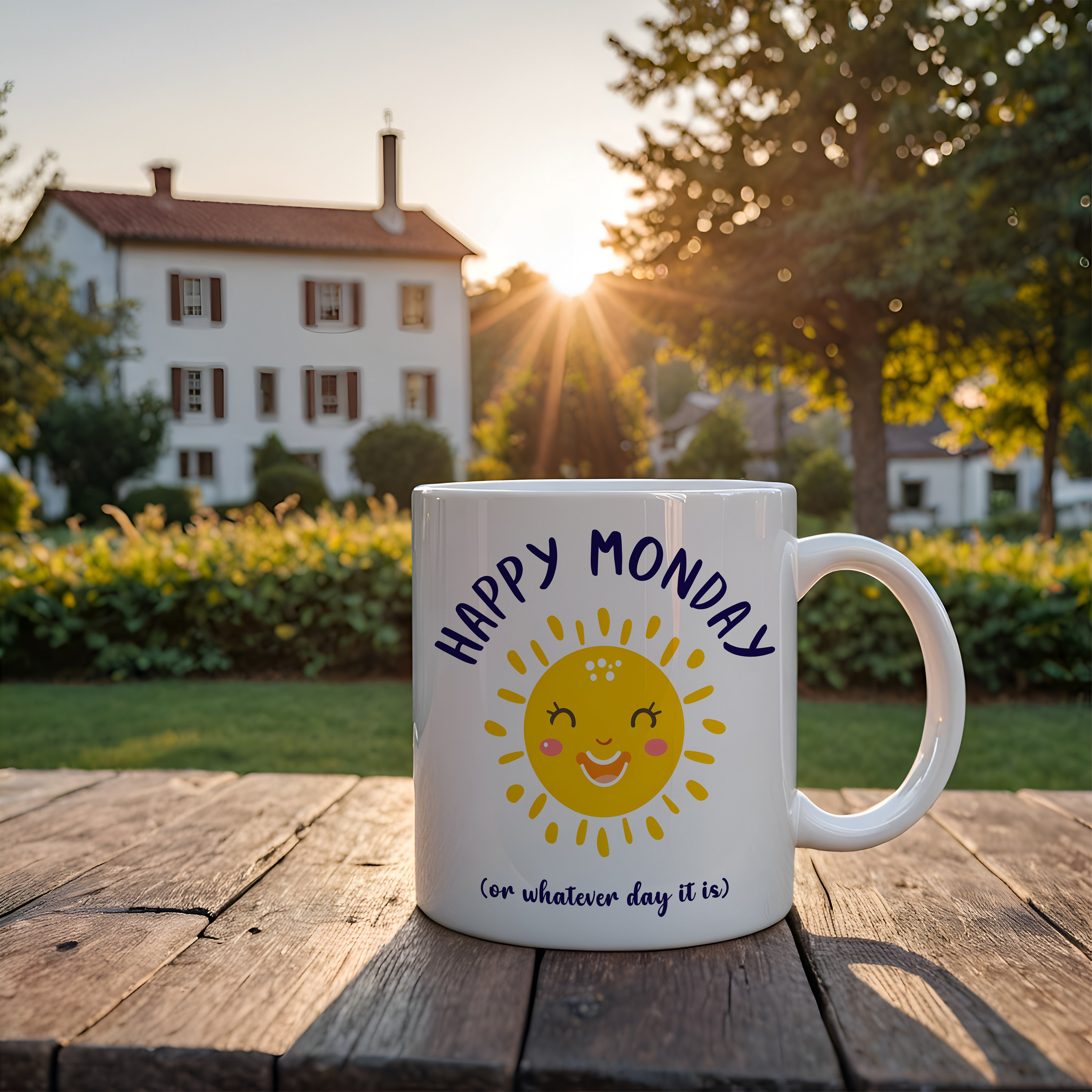 Happy Monday Mug Ceramic Mug Happy Monday or Whatever Day It Is, Coffee ...