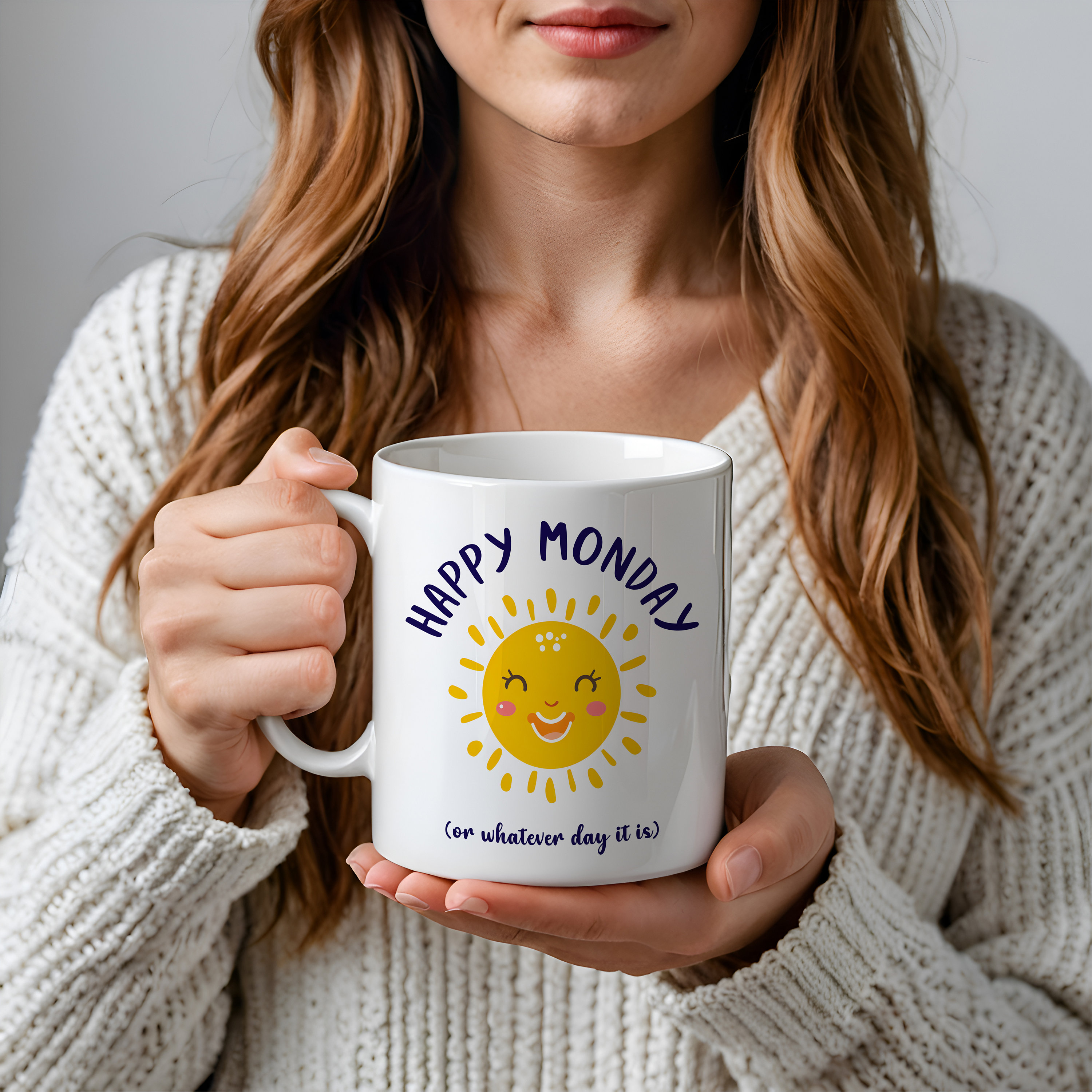 Happy Monday Mug Ceramic Mug Happy Monday or Whatever Day It Is, Coffee ...