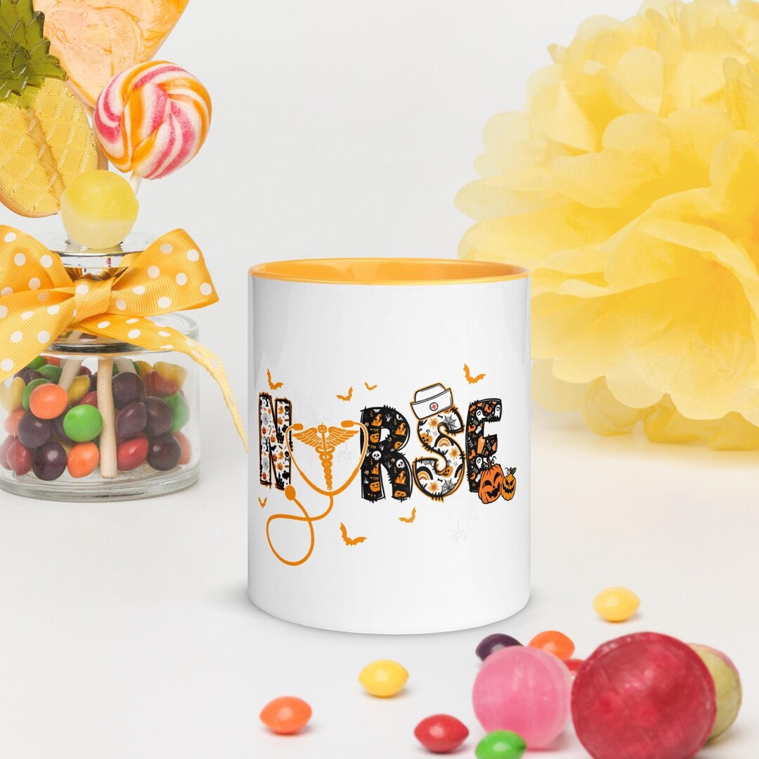 Yellow Nurse Mug With Color Inside - Etsy