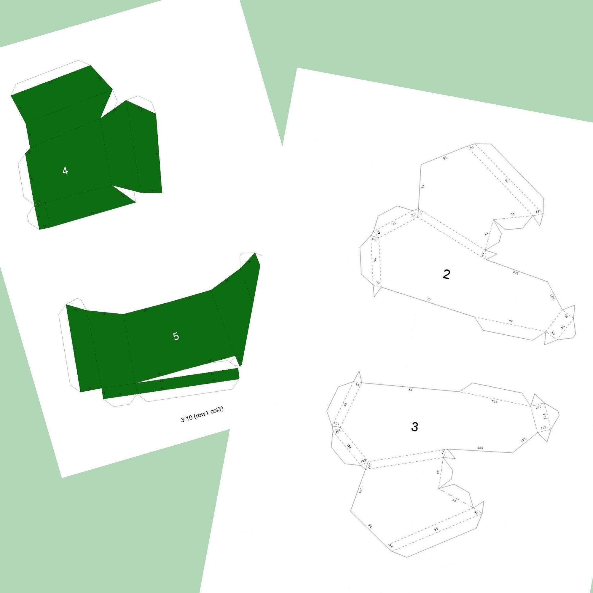 3D Low Poly Frog Papercraft Digital Template School Project PDF ...