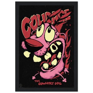 Courage the Cowardly Dog Framed Poster – Fine Art Print - Etsy