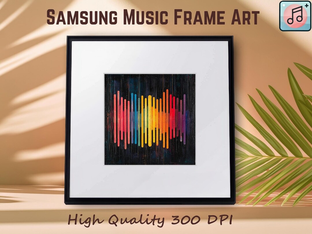 Samsung Music Frame Art | Soundwave Wall Art | Modern Music Decor ...
