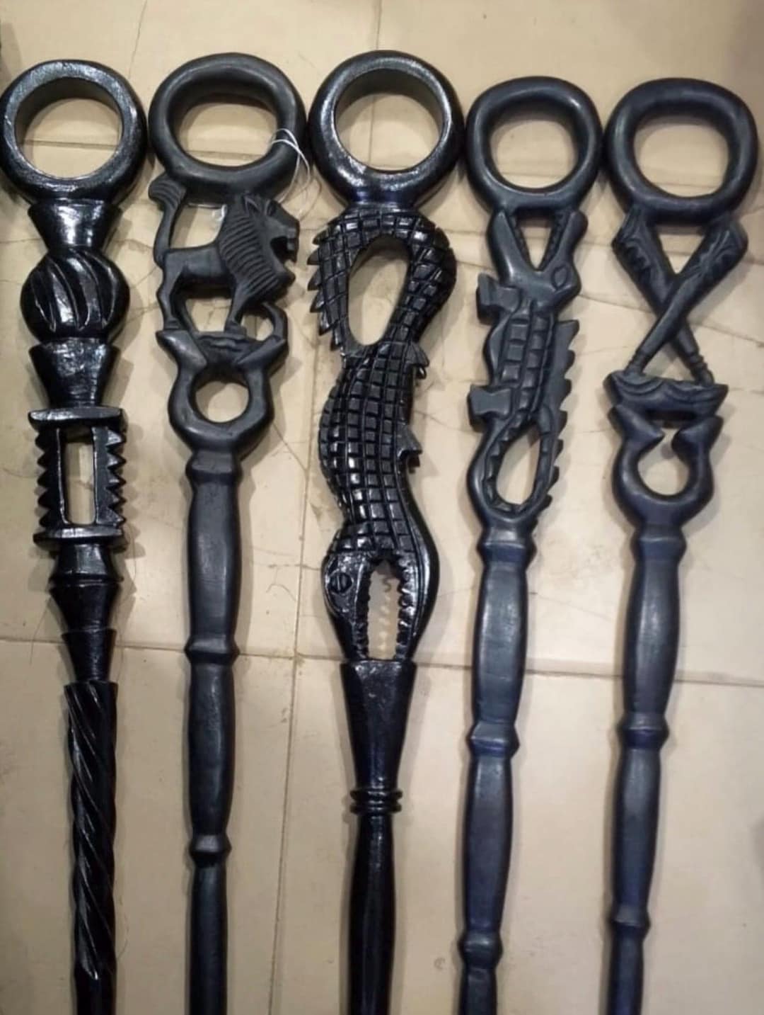 Hand Carved Igbo Royal Staff, African Decor - Etsy