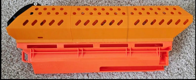 Nerf Rival Perses Spare Hopper and 3D Printed Hopper Extension Holds up ...